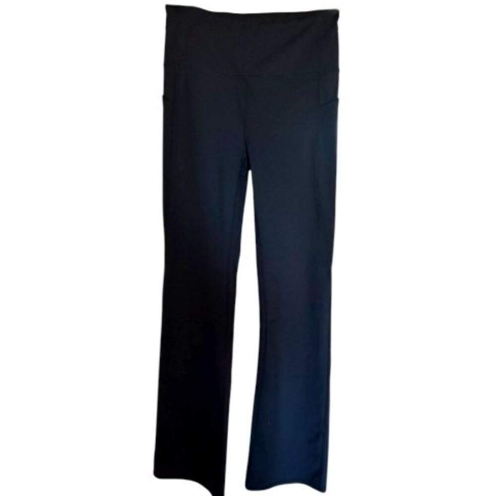 Gaiam Black Bootcut Flared Leg Yoga Pants Women's Sz … - Gem